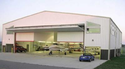 China Custom Prefabricated Steel Aircraft Hangars 7-20m Width with 5.23m Headroom and Labor-Saving Installation for sale