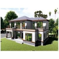 China Q550 Light Steel Structure Prefab Villa with 80-Year Lifespan and 150-250mm Wall Thickness for Custom Residential Construction for sale