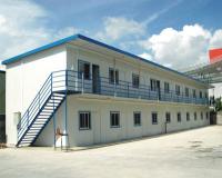 China Easy Construction Sandwich Panel Steel Portable House For Worker Residing for sale