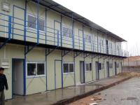 China Two Three Layer Portable Prefab Steel House 15m Width 6500mm Height For Temporary Residence for sale
