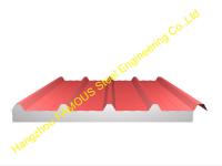 China Prefab Corrugated Metal Roofing Sheets Sandwich EPS PU Rock Wool for sale