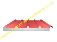 China 50mm PU Sandwich Wall Panels with 0.025 W/m·K Thermal Conductivity for Prefab House Construction for sale