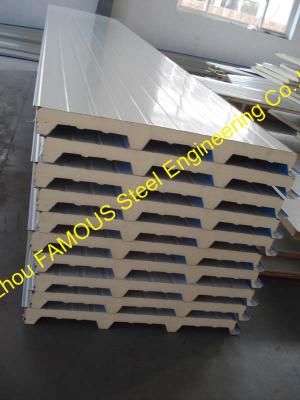 China 50mm PU Sandwich Wall Panels with 0.025 W/m·K Thermal Conductivity for Prefab House Construction for sale