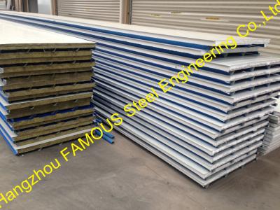 China PU Insulated Sandwich Panels 50-150mm Thickness with B1 Fireproof Rating for Steel Structure Buildings for sale