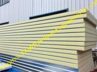 China Structural Polyurethane Sandwich Panels Soundproof With Color Steel for sale