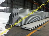 China Fiberglass Rockwool Insulated Sandwich Panels , Prefabricated Roof Wall for sale