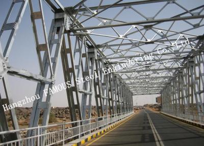 China AWS D1.1 D1.5 Steel Modular Bailey Bridge Truss Girder - 14m Width, 64m Single Span Capacity for sale