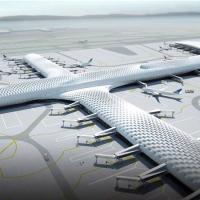 China Custom Steel Aircraft Hangar Buildings with Unlimited Clear Spans and Fabric Structures for Airport Terminals for sale