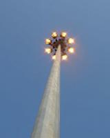 China Galvanized Octagonal High Mast Poles Steel Lamp Posts for sale