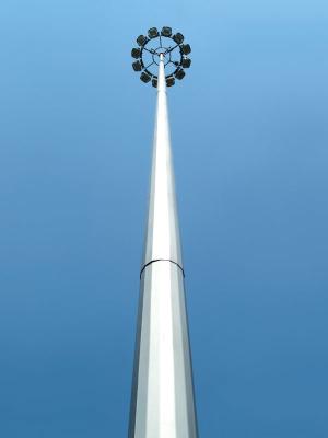 China 3-15 Meters Hot Dip Galvanized Steel Pole For High Mast Light for sale