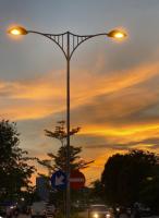 China 6M 8M 10M 12M 14M Galvanized Steel Street Light Pole for Highway Lighting for sale