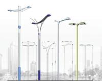 China 6M 8M 10M 12M 14M Galvanized Steel Street Light Pole for Highway Lighting for sale