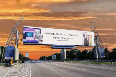 China Outdoor Advertising Sign Highway Billboard Gantry Steel Structure for sale