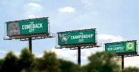 China Outdoor Hoardings Advertising Unipoles Billboard Advertising Sign Frame Structure for sale