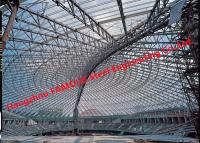 China ETFE PTFE Coated Stadium Membrane Structural Steel Fabric Roof Truss Canopy America Europe Standard for sale