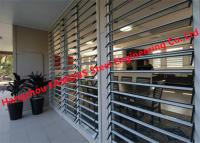 China Aluminium Jalousie Louver Windows With Screen Mesh Hurricane for sale