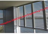 China Aluminium Jalousie Louver Windows With Screen Mesh Hurricane for sale