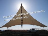 China Membrane Structure Commercial Steel Building With PVC PVDF PTFE for sale
