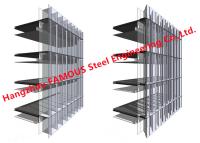 China Ventilated Steel Glass Curtain Wall Facade Double Skin For Commercial Office Building for sale