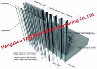 China Ventilated Steel Glass Curtain Wall Facade Double Skin For Commercial Office Building for sale