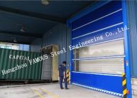 China Automatic High Speed Steel Roller Shutter Door PVC Surface For Logistics Center for sale