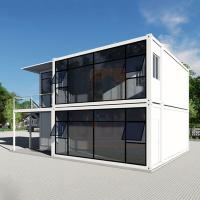 China Two Story Prefabricated Modular Container House 6055×2990×2896mm with 3-Hour Assembly Time and Earthquake Resistance for sale
