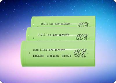 China 26700 Battery 3.2V 4500mAh 13.5A LFP Rechargeable 1500 Cycles for sale