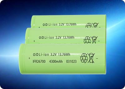 China 4300mAh 26700 LFP Battery 12.9A Discharge 1500 Cycles for sale