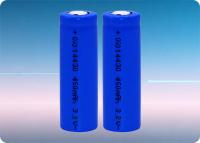 China 14430 LiFePo4 Battery 450mAh 1.4A Discharge 2000+ Cycles for sale