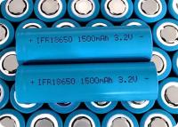China LiFePo4 18650 Battery 3.2V 1500mAh High Discharge 2000 Cycles for sale