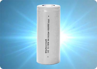 China 26650 3.2V 4500mAh LiFePo4 Battery 13.5A Discharge 2000+ Cycles for sale