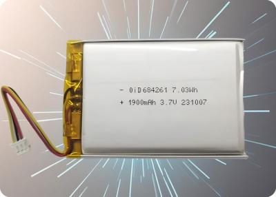 China 3.7V 2000mAh Rechargeable Lipo Battery 500 Cycles 1.5A Discharge for sale