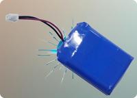 China 7.4V 530mAh Lithium Polymer Battery 300 Cycles 1C Discharge for sale