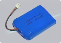 China 7.4V 530mAh Lithium Polymer Battery 300 Cycles 1C Discharge for sale