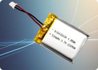 China 3.7V 520mAh Lithium Polymer Battery with 500 Cycles and 1.5C Discharge for sale