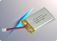 China 3.7V 160mAh Lithium Polymer Battery with 300 Cycles and 1C Discharge for sale