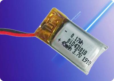 China 3.7V 47mAh Lithium Polymer Battery 500 Cycles 1C Discharge for sale