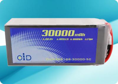 China 22.2V 30000mAh Drone Battery 60A Discharge 200 Cycles for sale