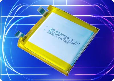 China 3.7V 610mAh Explosion Proof Lithium Battery 200 Cycles for sale