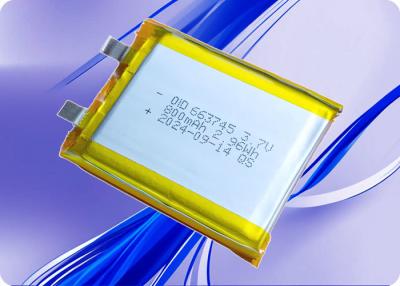 China 3.7V 820mAh Explosion Proof Lithium Battery 200 Cycles 0.5C Discharge for sale