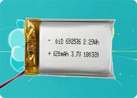 China 3.7V 630mAh Li-Ion Battery for Air Quality Monitors 300 Cycles for sale