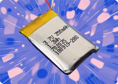 China 3.7V 350mAh Li Ion Battery for Robotics 300 Cycles for sale