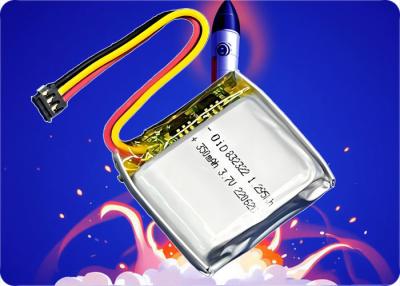China 3.7V 370mAh Rechargeable Li-Ion Battery 1C Discharge 500 Cycles for sale