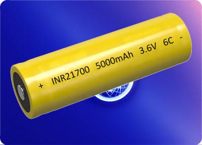 China 21700 5000mAh Lithium Ion Battery 30A Discharge NMC for sale
