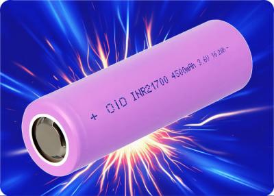 China 21700 Lithium Ion Battery 4500mAh 3.6V NCM Rechargeable 3C Discharge for sale