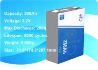 China 3.2V 280Ah LiFePo4 Battery 8000 Cycles Energy Storage for sale