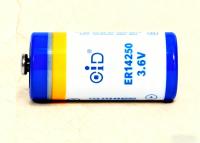 China ER14250 3.6V 1200mAh Lithium Thionyl Chloride Battery with Wide Temperature Range -55°C to +85°C for sale