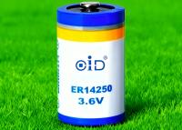 China ER14250 3.6V 1200mAh Lithium Thionyl Chloride Battery with Wide Temperature Range -55°C to +85°C for sale