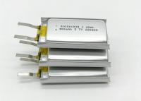 China OID501938 3.7V 400mAh High Energy Density Li-Ion Battery with 500+ Cycles for Medical Devices for sale