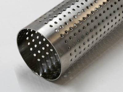 China Perforated Steel Tubing Filter Screen Mesh 0.4-15mm Thickness 6-200mm Diameter for Liquid Solid Air Filtration for sale
